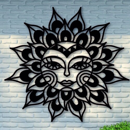 Metal Sun Sunburst Wall Art Large Outdoor Sun Wall Decor - Etsy