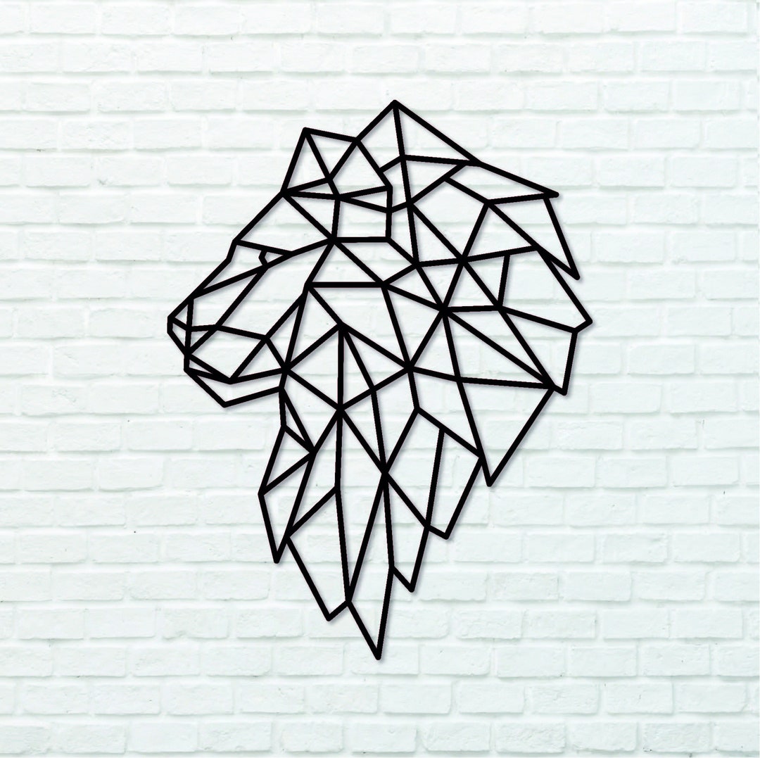 Lion Metal Wall Art Wildlife Metal Art Large Metal Art - Etsy