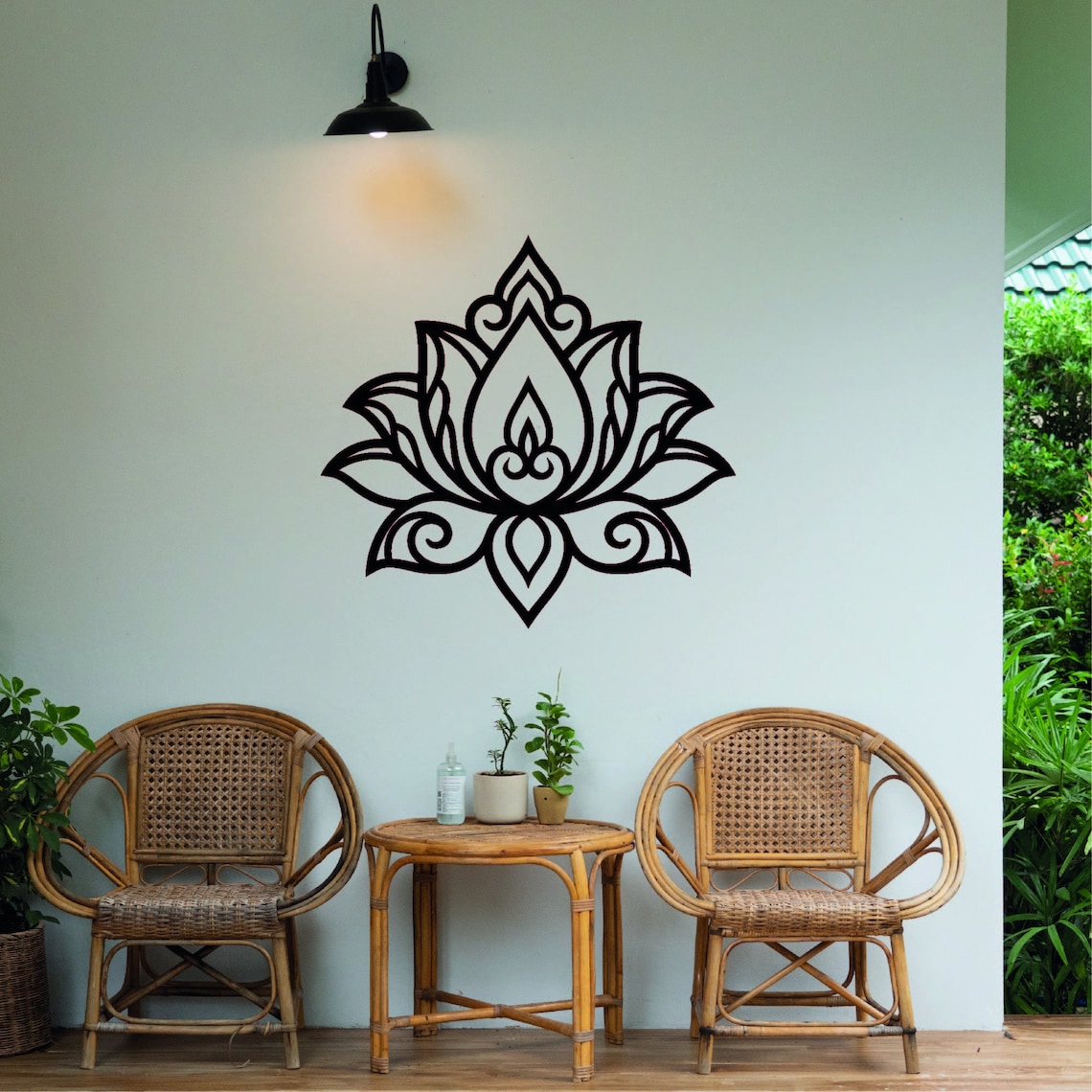 Mandala Wall Art Lotus Wall Art Lotus Flower Wall Hangings Living Room ...