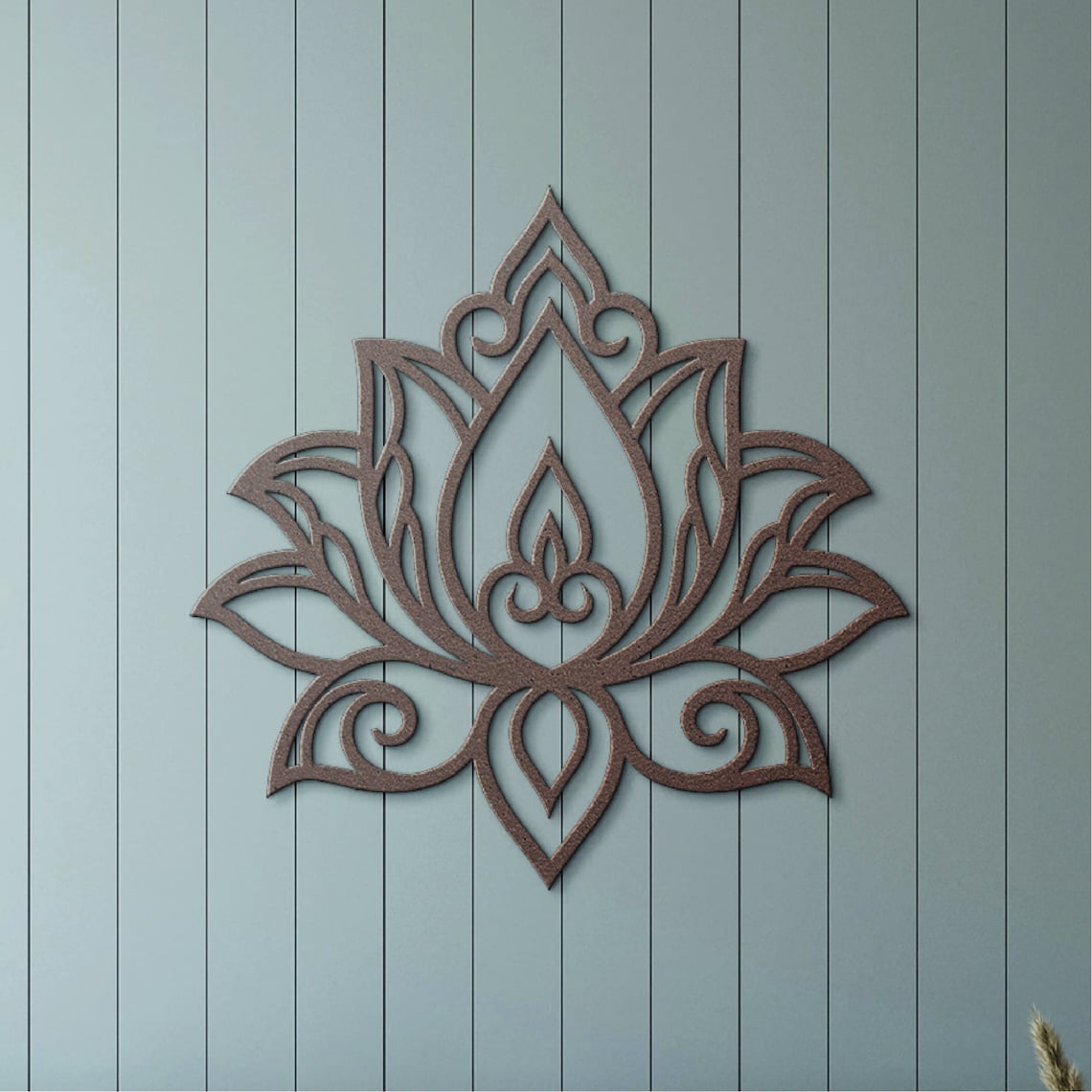 Mandala Wall Art Lotus Wall Art Lotus Flower Wall - Etsy