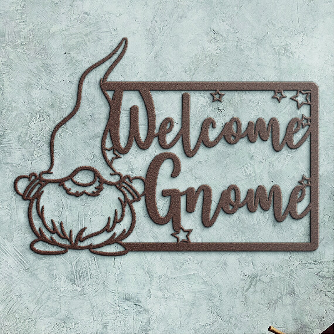 Welcome Gnome Gnomes Welcome Signs Welcome Door Sign Metal - Etsy