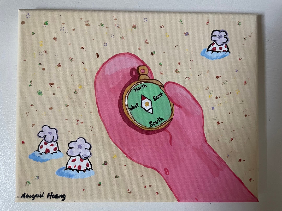 East? I Thought You Said WEAST - Spongebob Acrylic Painting - Etsy