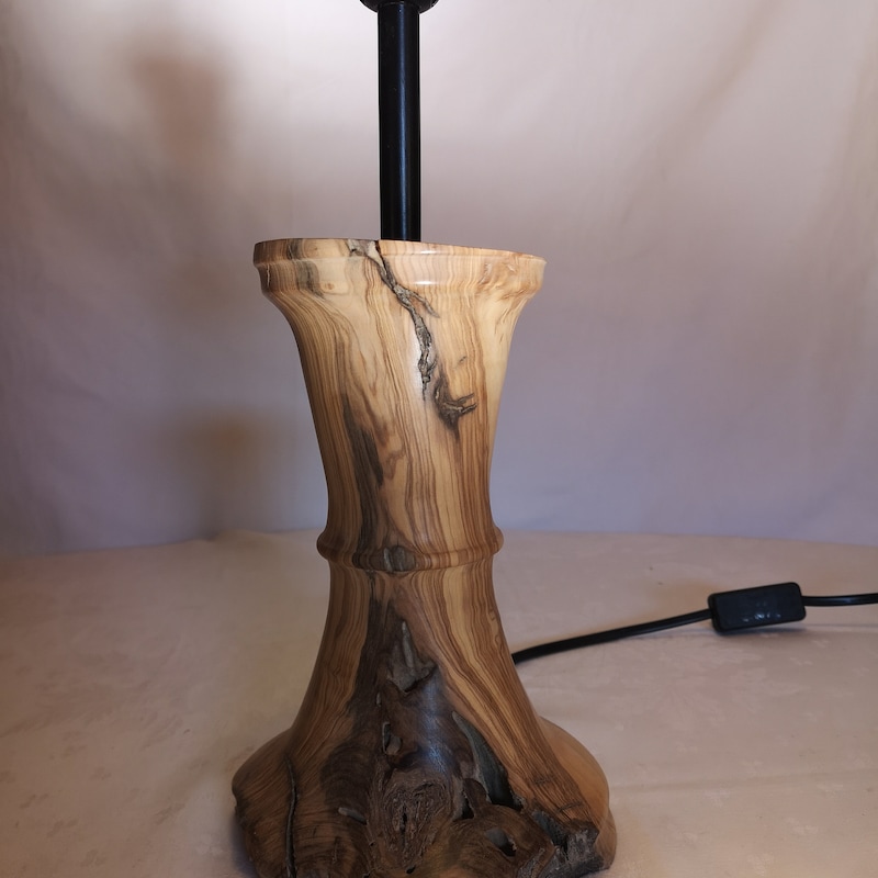 Rustic Wood Lamp - Etsy
