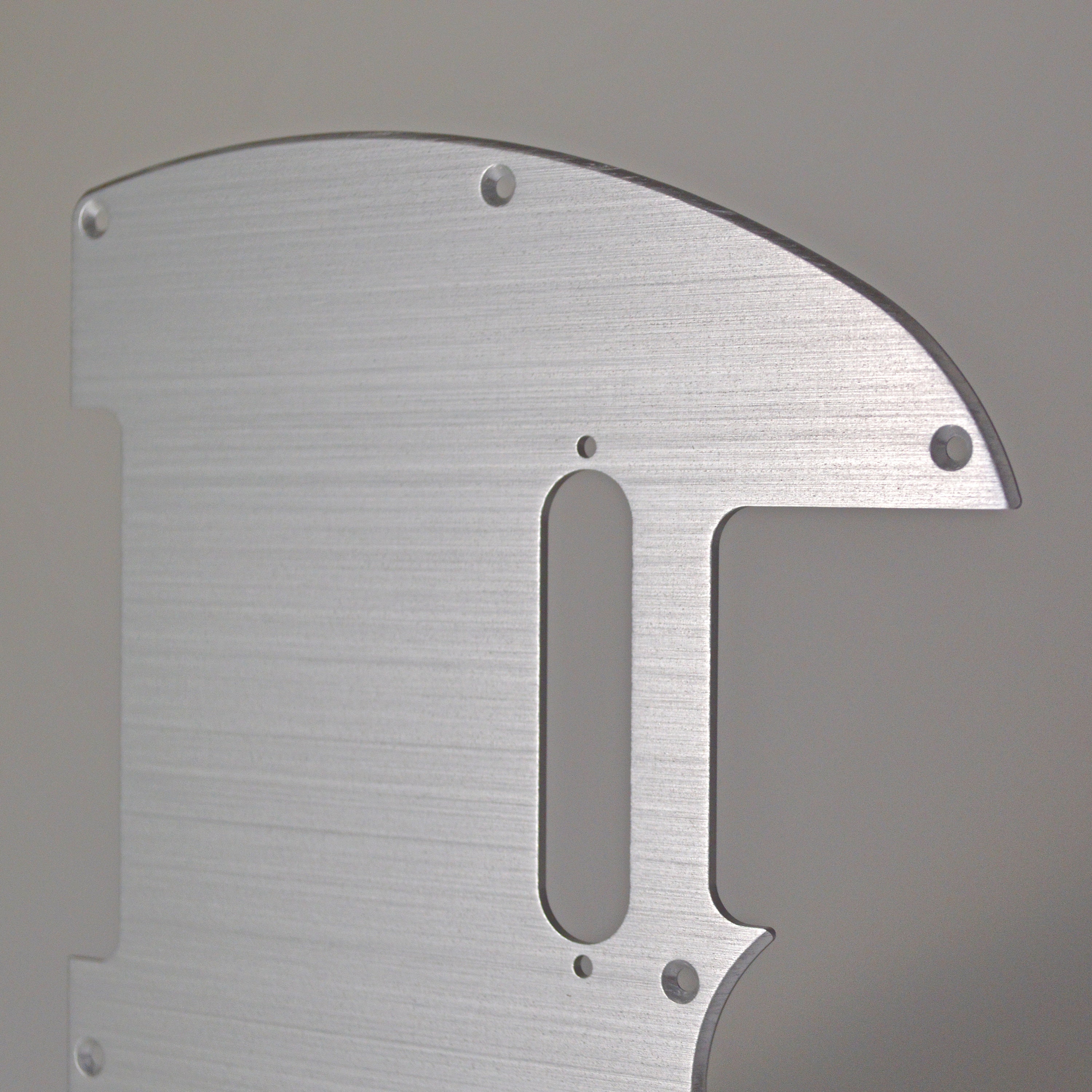 Anodized Aluminum Telecaster Pickguard: Brushed Metal, Beveled Edge - Etsy