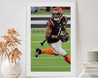 Ja'marr Chase Poster - Etsy