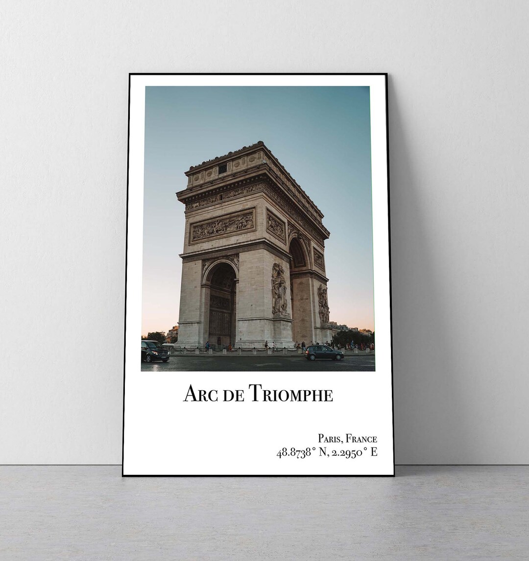 Arc De Triomphe Poster Arc De Triomphe Poster Paris France Eiffel Tower ...