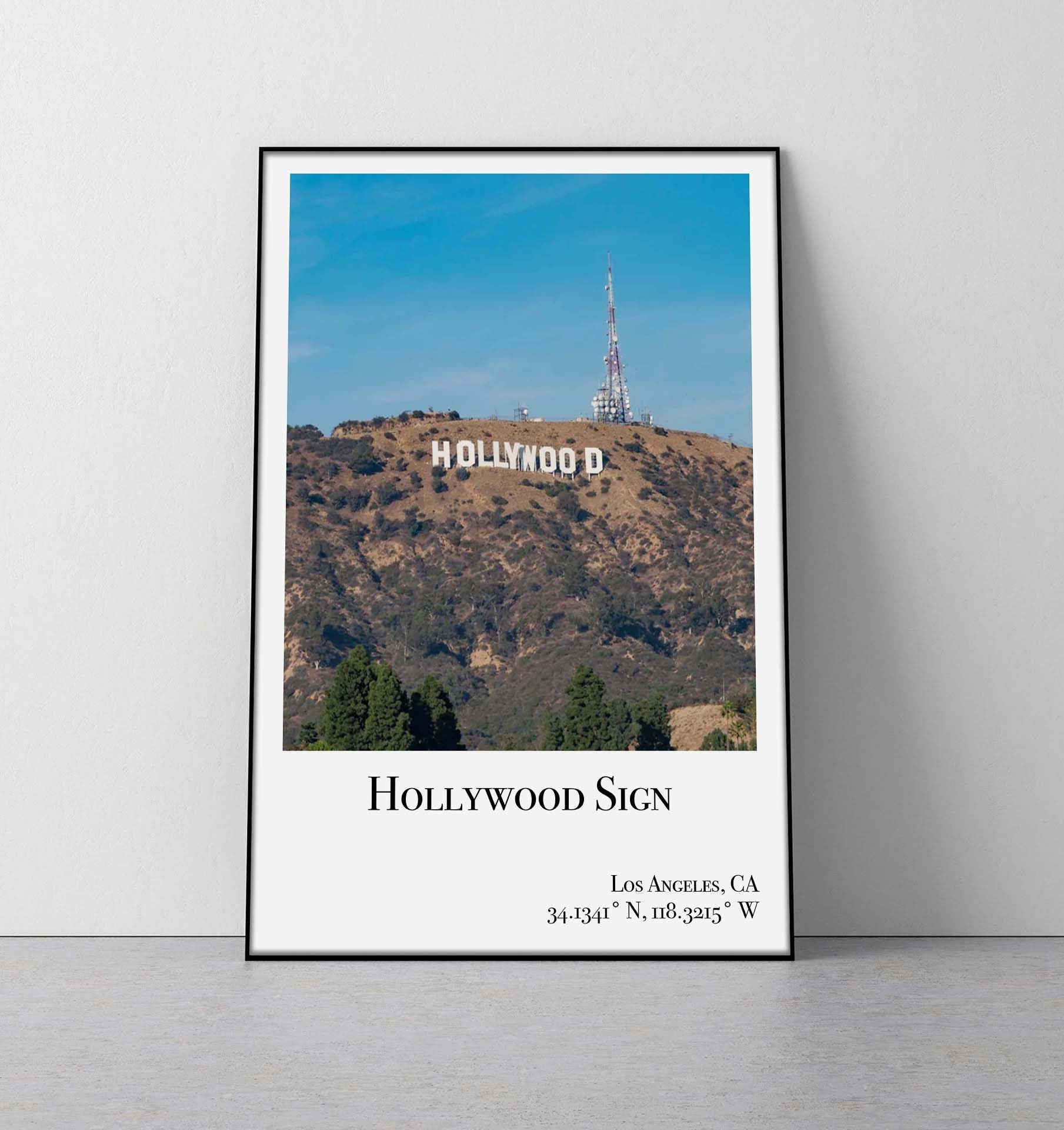 Los Angeles Hollywood Sign Poster Los Angeles Hollywood Sign - Etsy