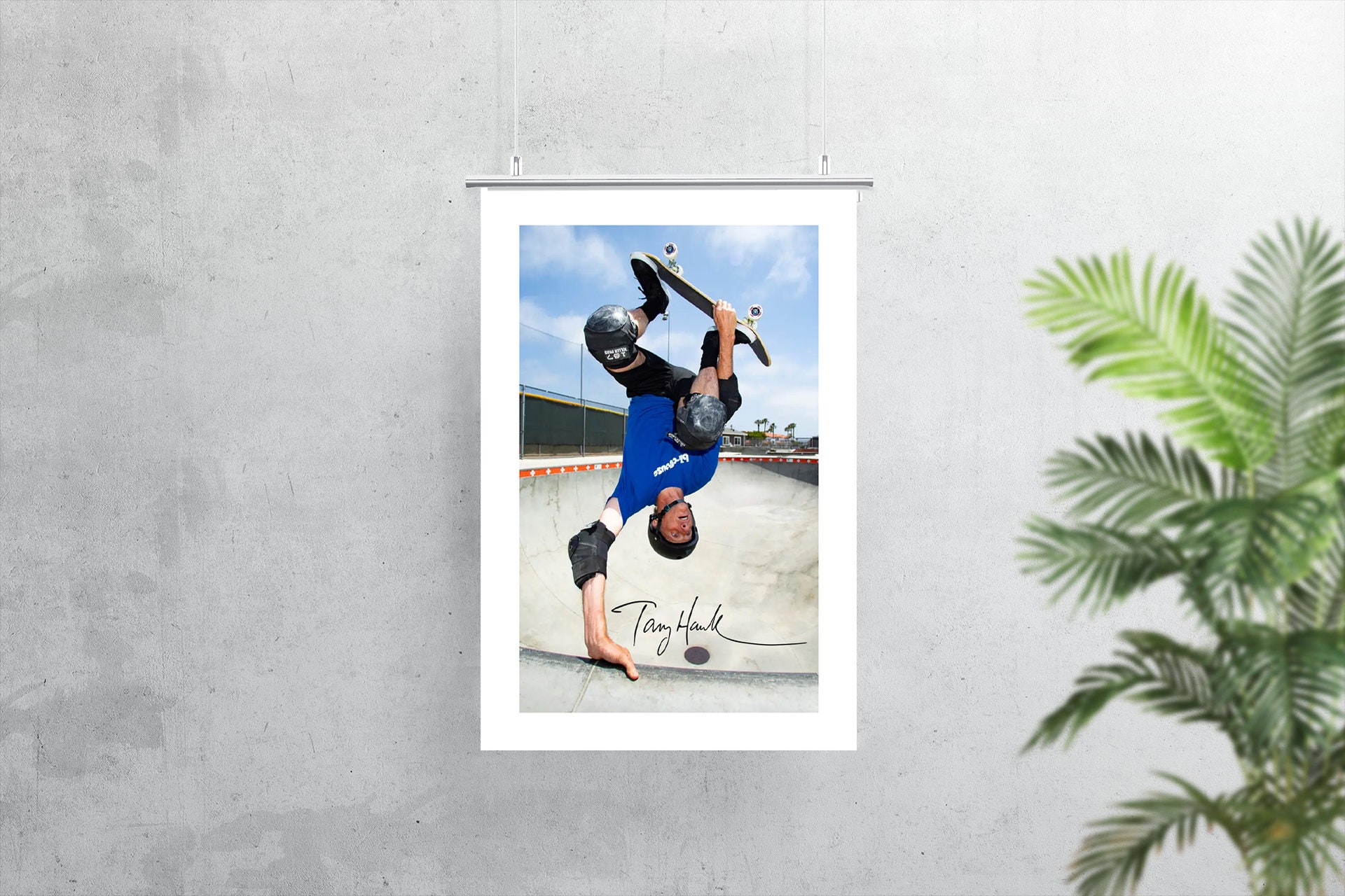 Tony Hawk Poster Tony Hawk Print Skateboard Poster Skate Wall Art Shaun ...