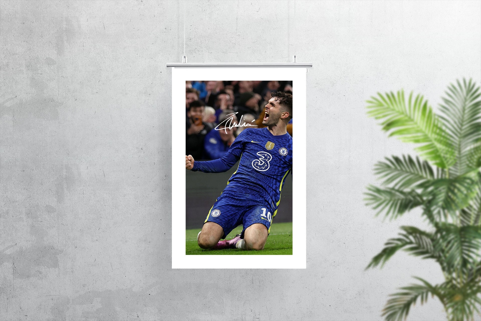 Christian Pulisic Poster Christian Pulisic Chelsea FC Print Chelsea ...