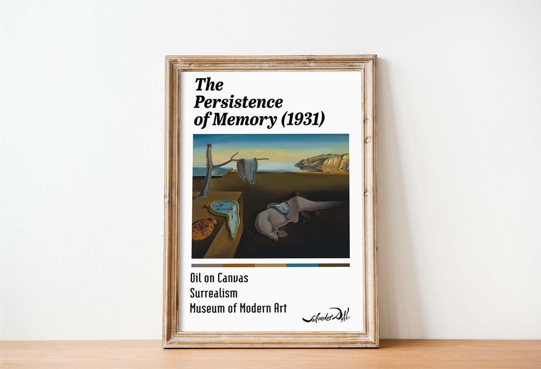 The Persistence of Memory Poster Salvador Dali the Persistence of ...