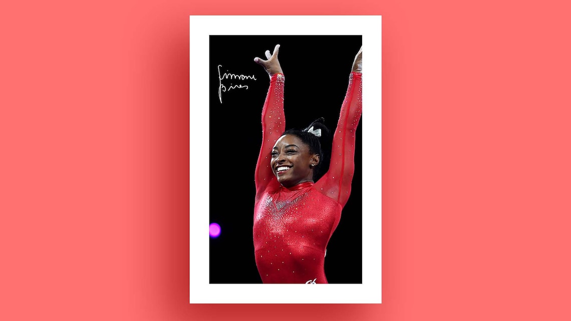 Simone Biles Poster Simone Biles Print Gymnastics Poster - Etsy