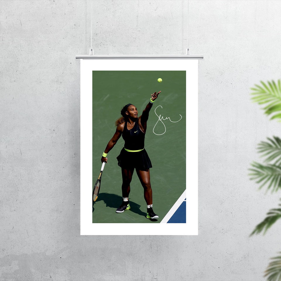 Serena Williams Poster, Serena Williams Print Tennis Poster sold by ...