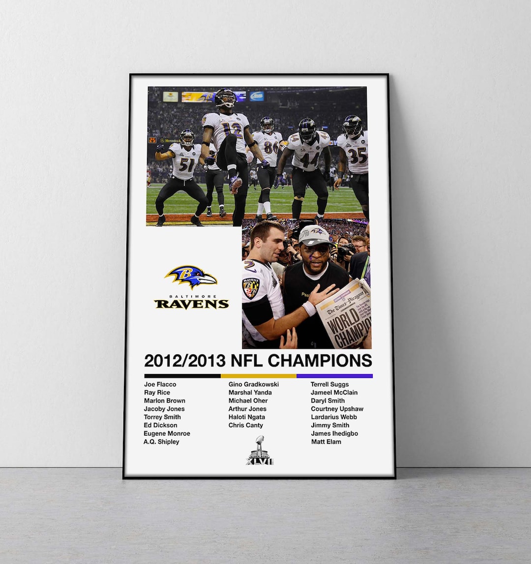 Affiche du Superbowl XLVII 2013 des Ravens de Baltimore NFL baltimore ...