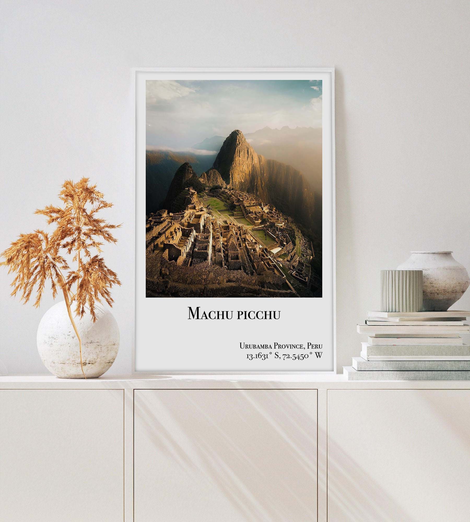 Machu Picchu Poster Machu Picchu Peru Poster Peru Print Macchu Poster ...