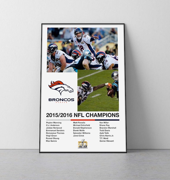 Peyton Manning Broncos Poster