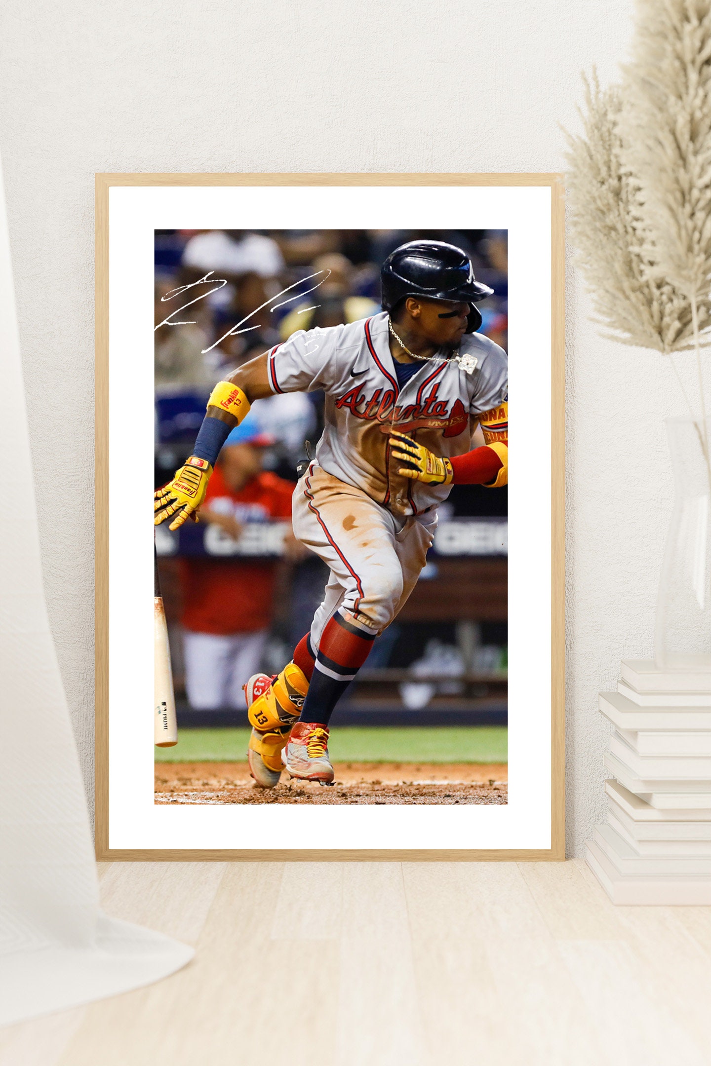 Ronald Acuna Jr. Atlanta Braves Poster Ronald Acuna Jr. Print Atlanta ...