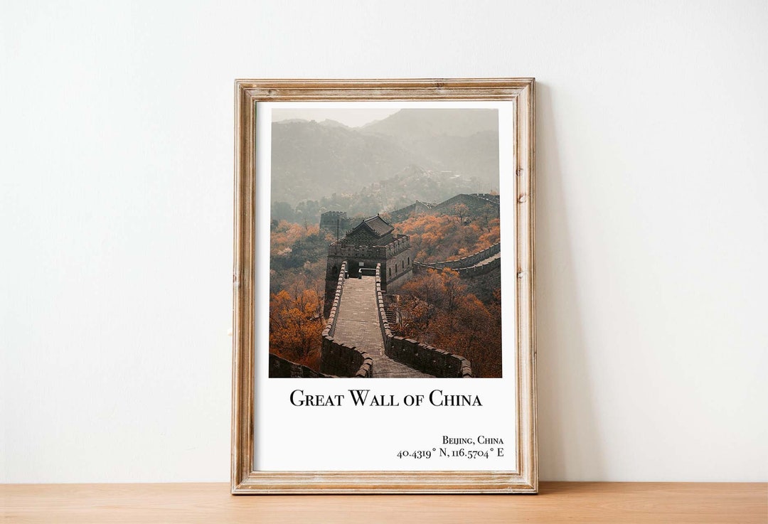Great Wall of China Poster Great Wall of China Poster China - Etsy