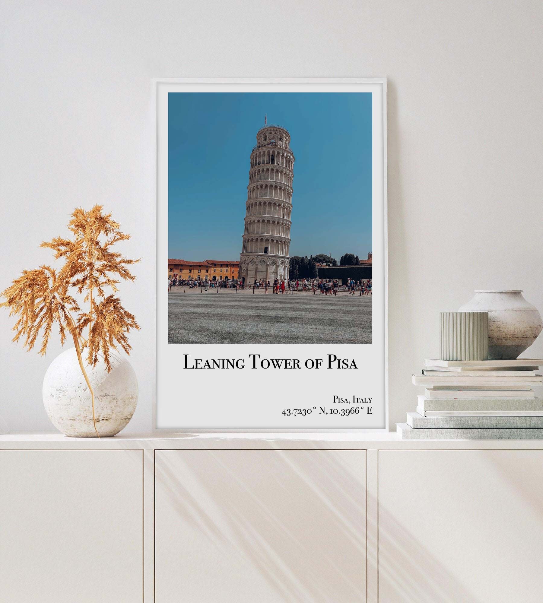 Leaning Tower of Pisa Poster Pisa Italy Print Leaning Tower of Pisa ...