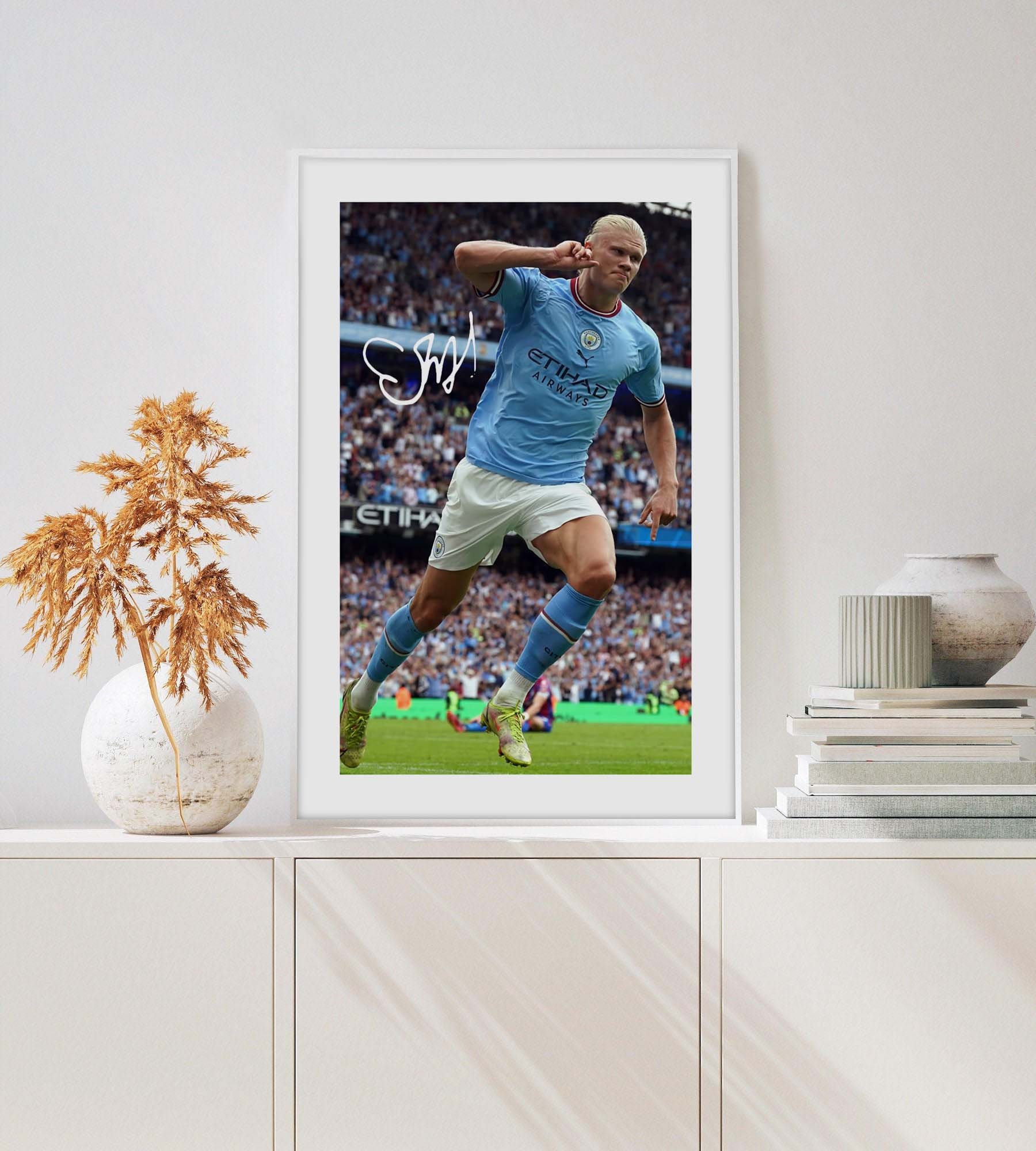 Erling Haaland Manchester City Poster Erling Haaland Poster Man City ...