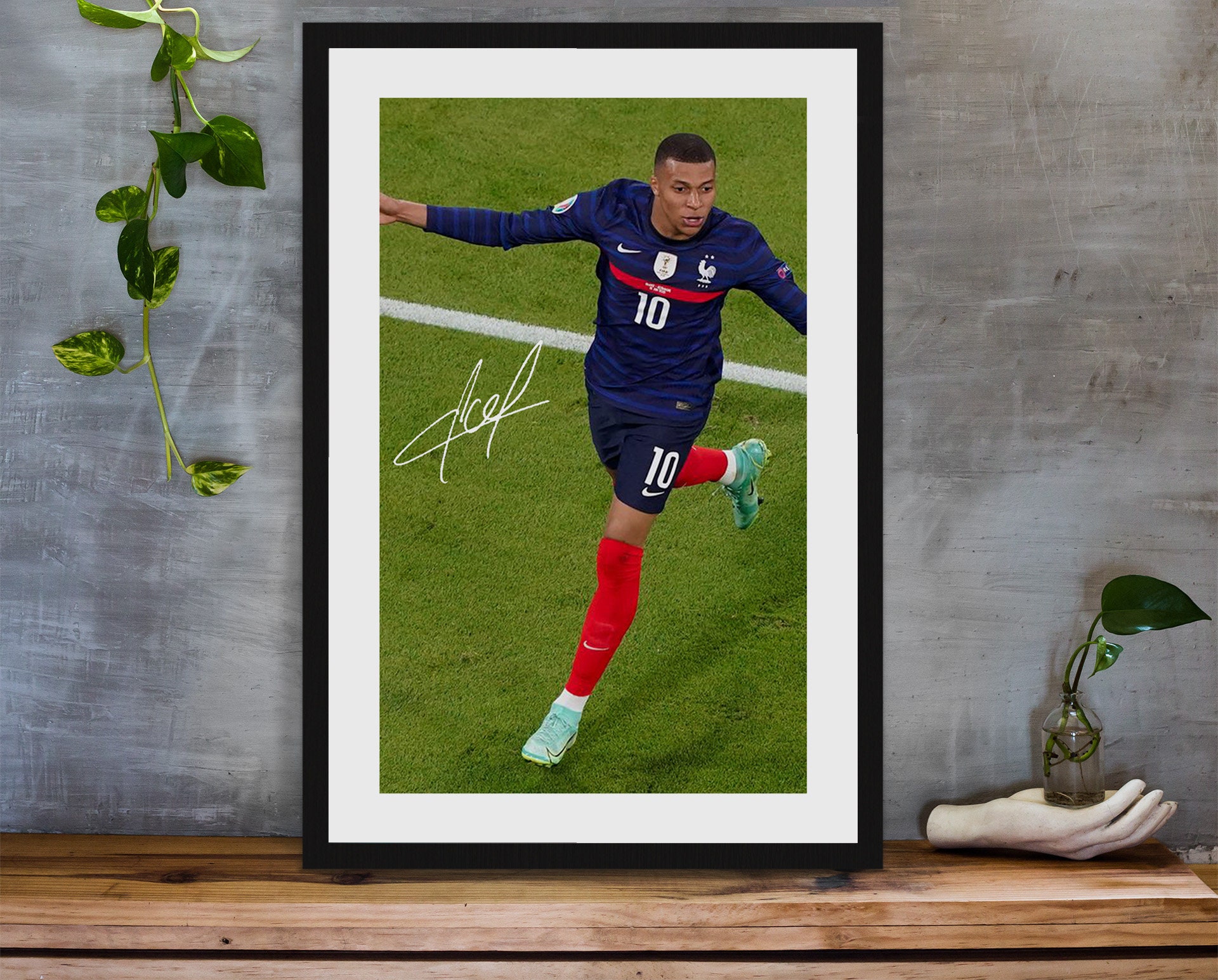 Kylian Mbappé Paris Saint-germain Poster Mbappé Poster PSG Poster ...