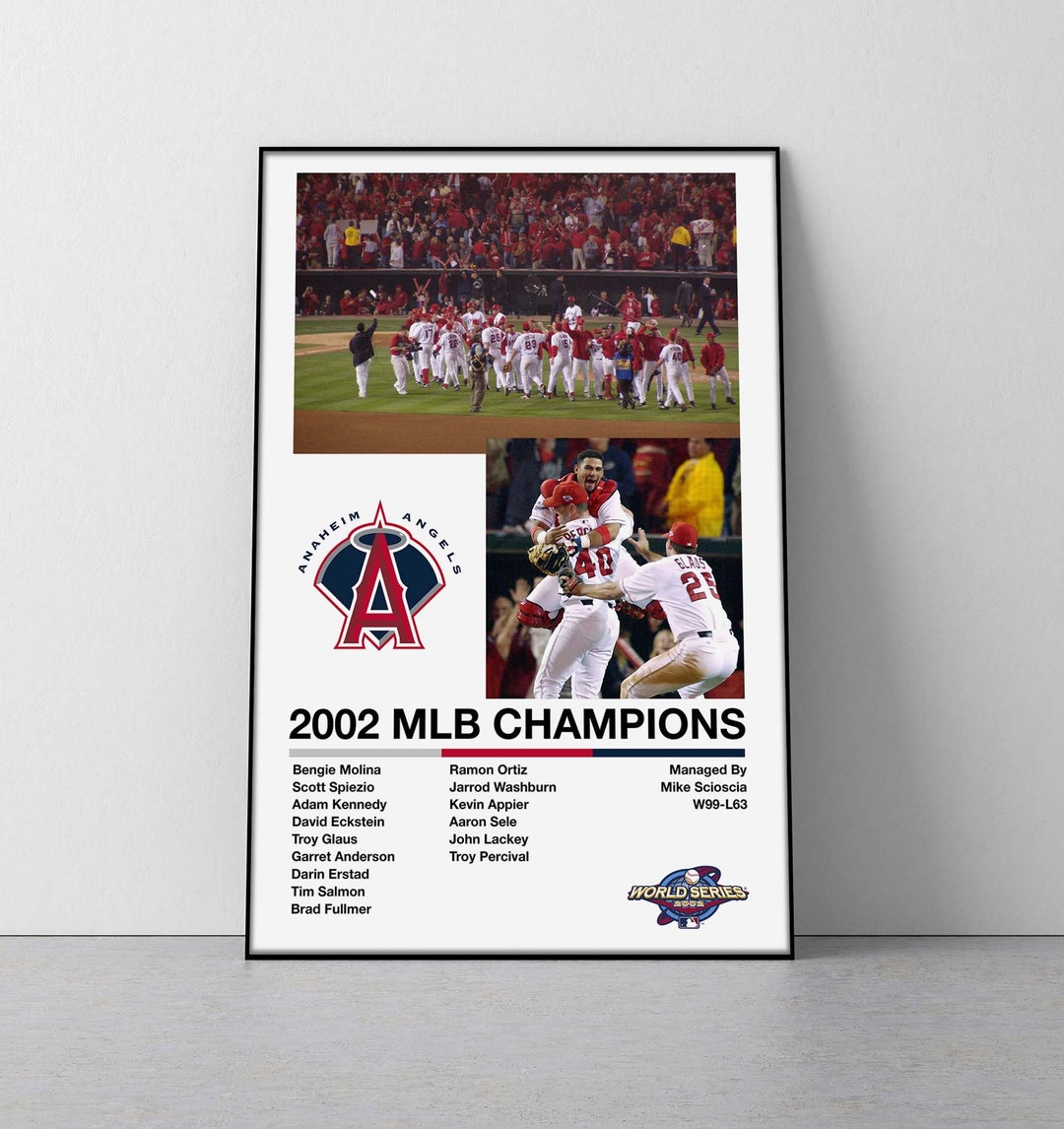 Los Angeles Angels 2002 World Series Poster Angels Mlb Championship ...