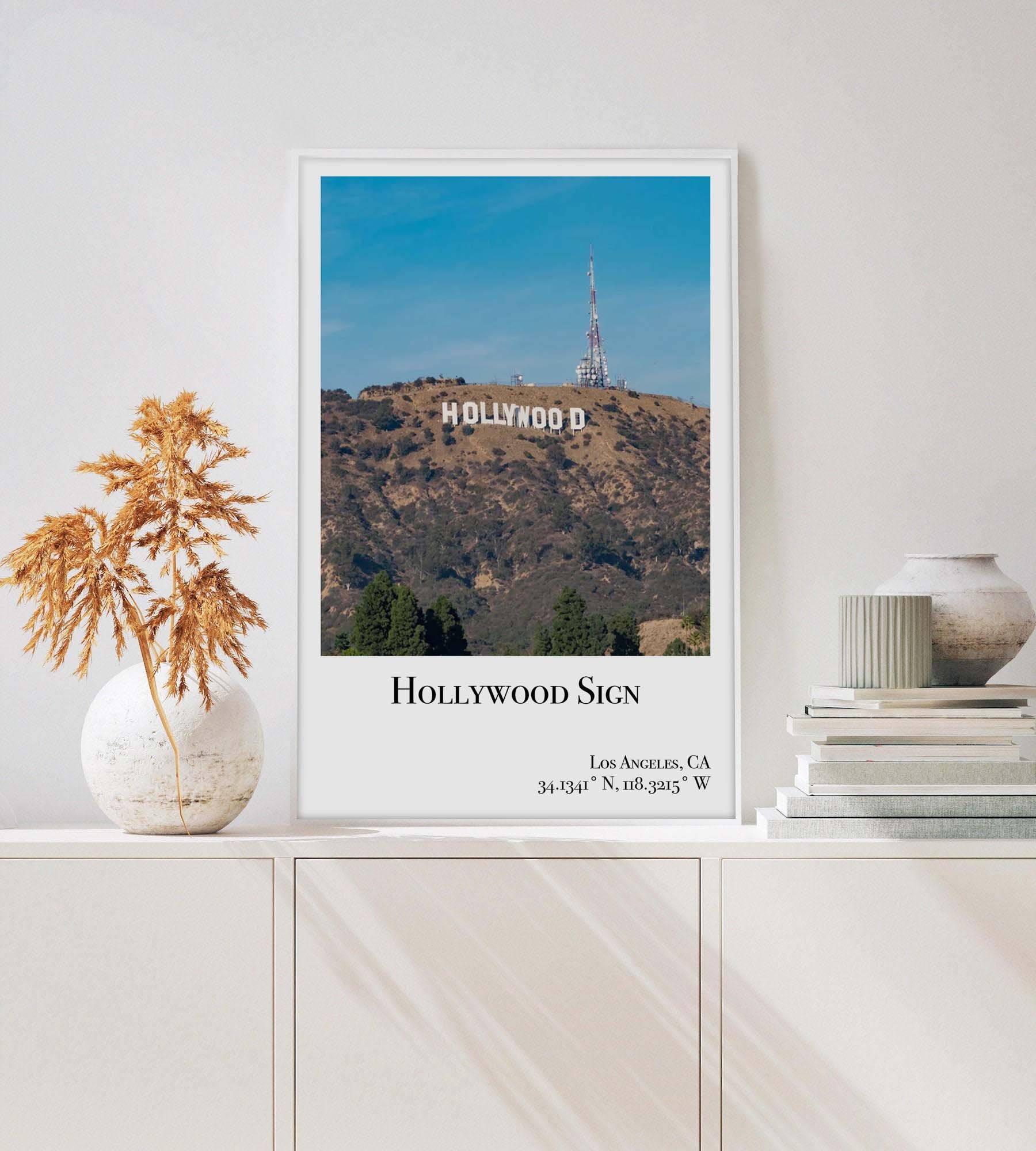 Los Angeles Hollywood Sign Poster Los Angeles Hollywood Sign - Etsy