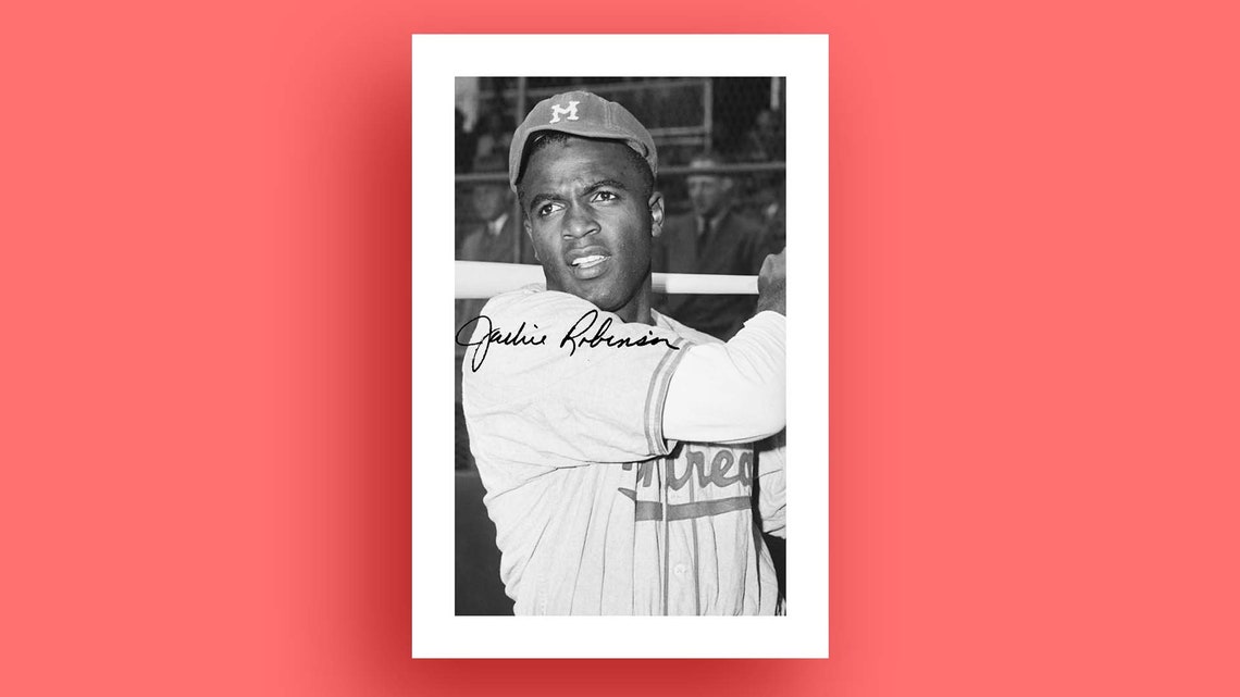 Jackie Robinson Brooklyn Dodgers Poster Jackie Robinson Print Jackie ...