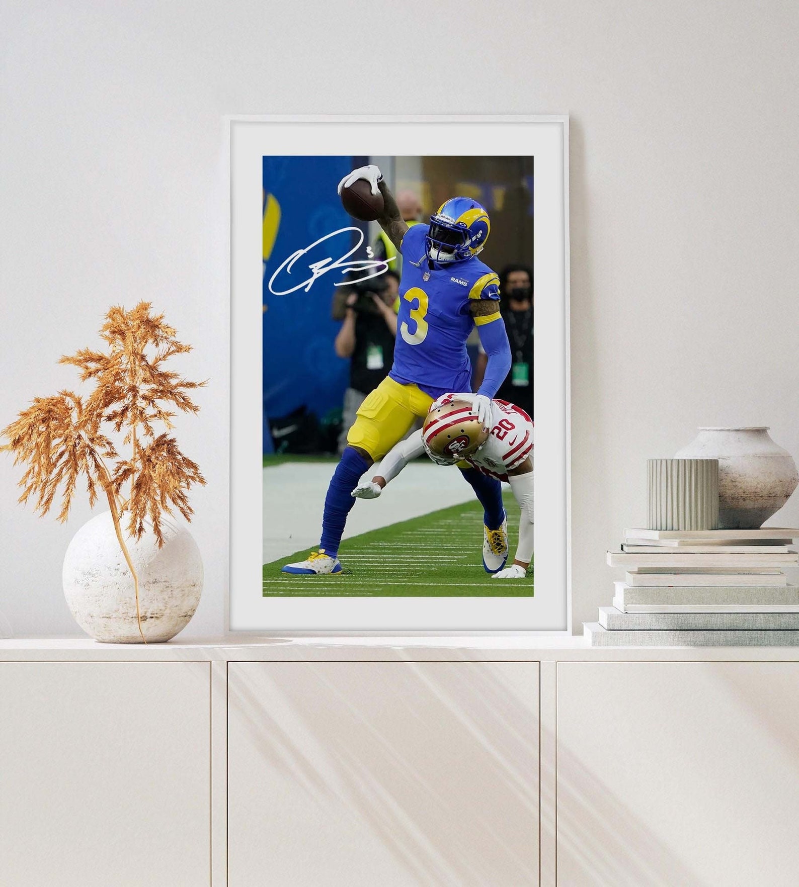 Odell Beckham Jr. LA Rams Poster Odell Beckham Jr Poster LA - Etsy