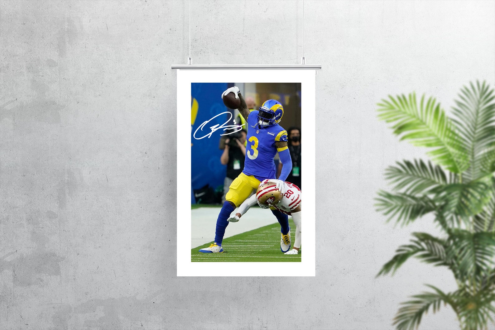 Odell Beckham Jr. LA Rams Poster Odell Beckham Jr Poster LA - Etsy