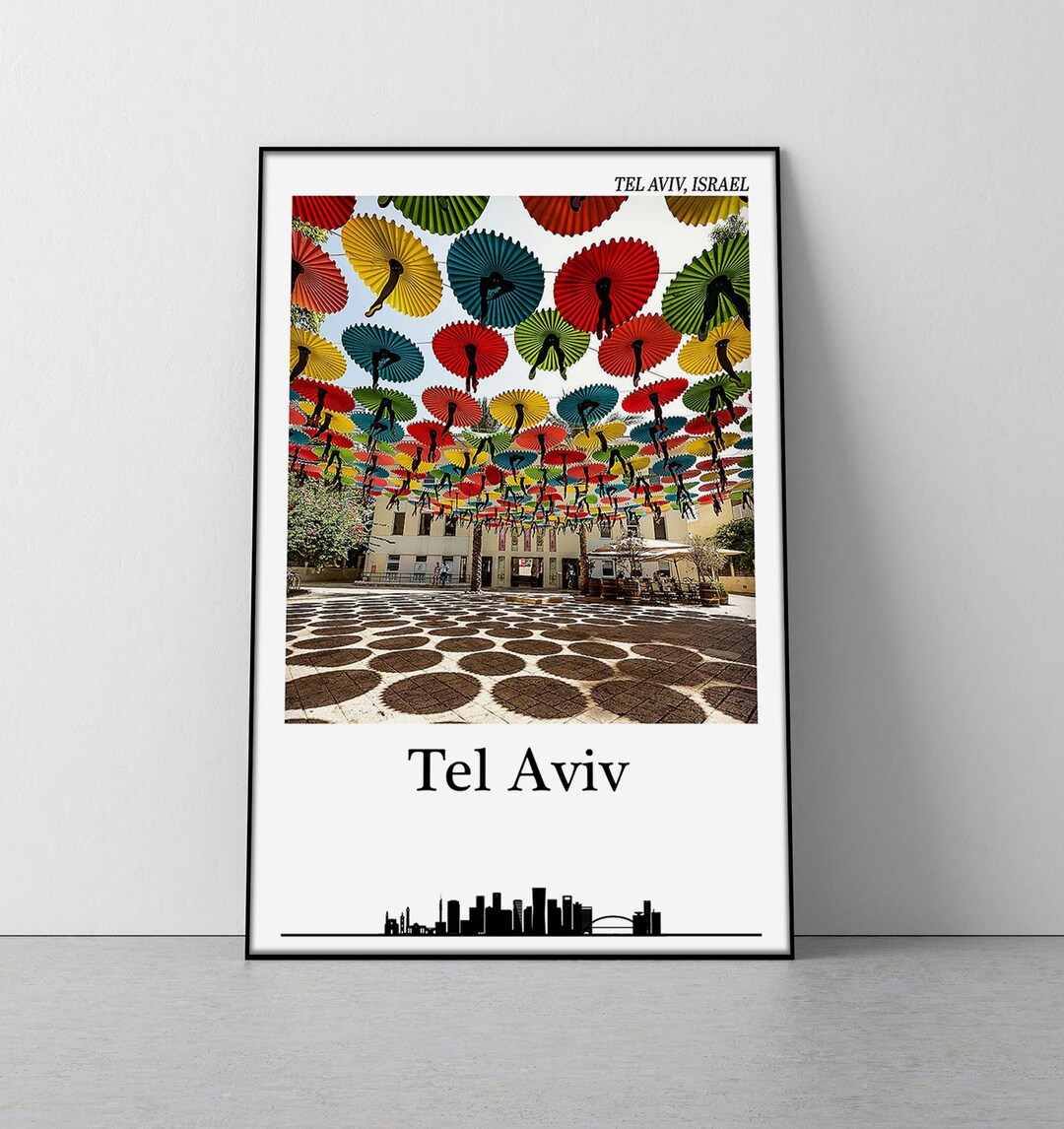 Tel Aviv Poster Tel Aviv Print Tel Aviv Israel Poster Israel Travel ...