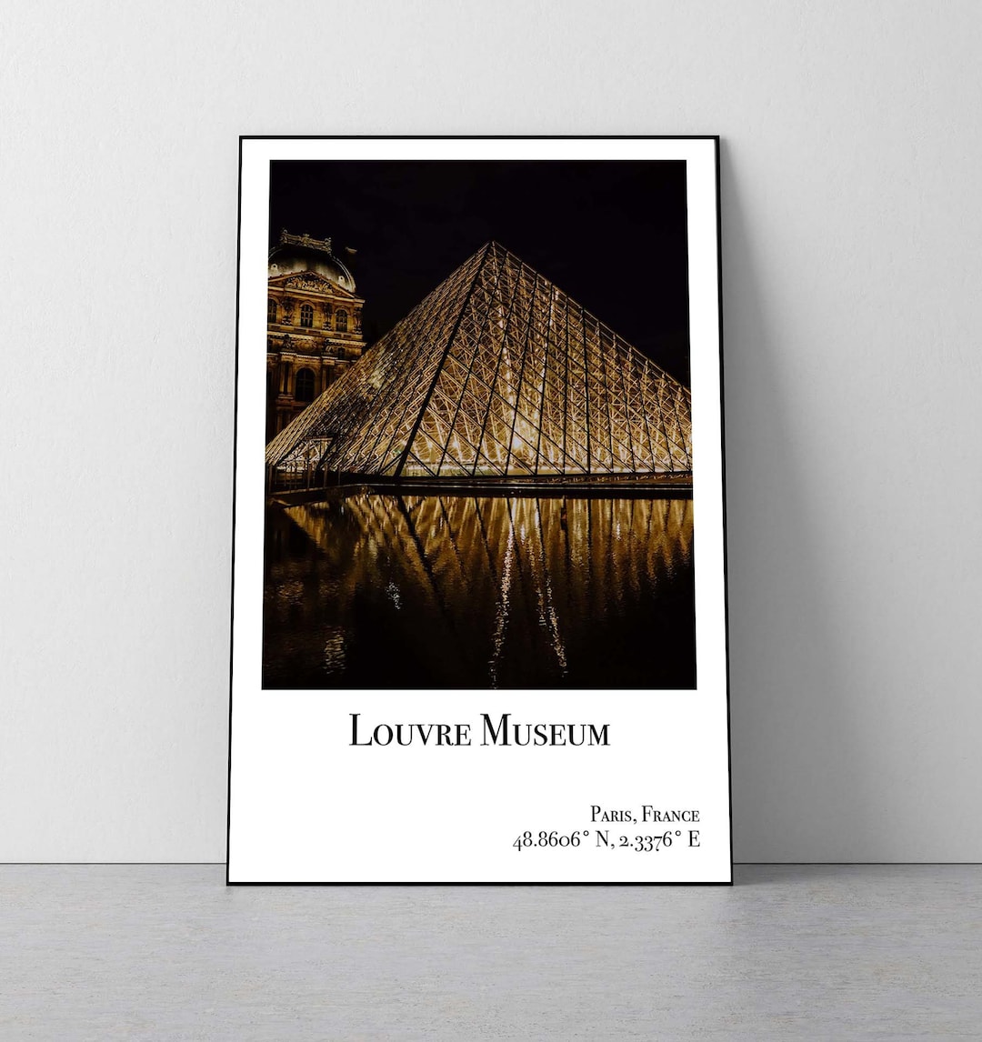 Louvre Museum Poster Louvre Poster Paris France Louvre - Etsy