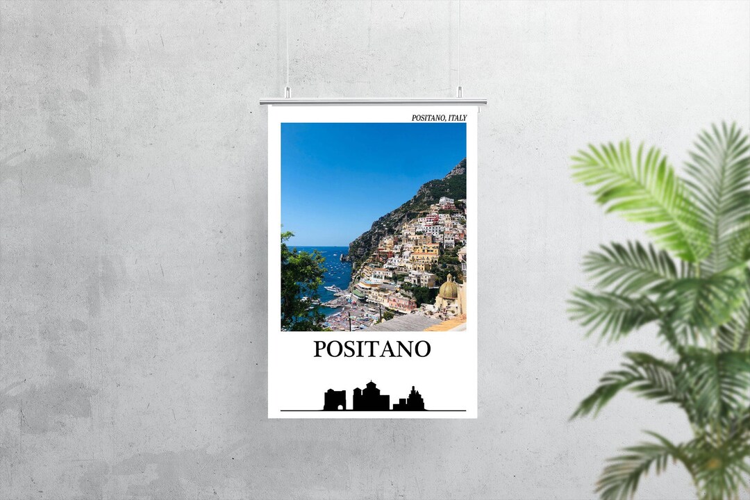 Positano Poster Italy Positano Poster Positano Print Campania Naples ...
