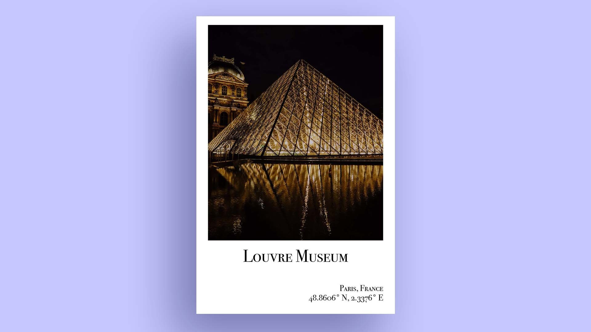 Louvre Museum Poster Louvre Poster Paris France Louvre Museum Print ...