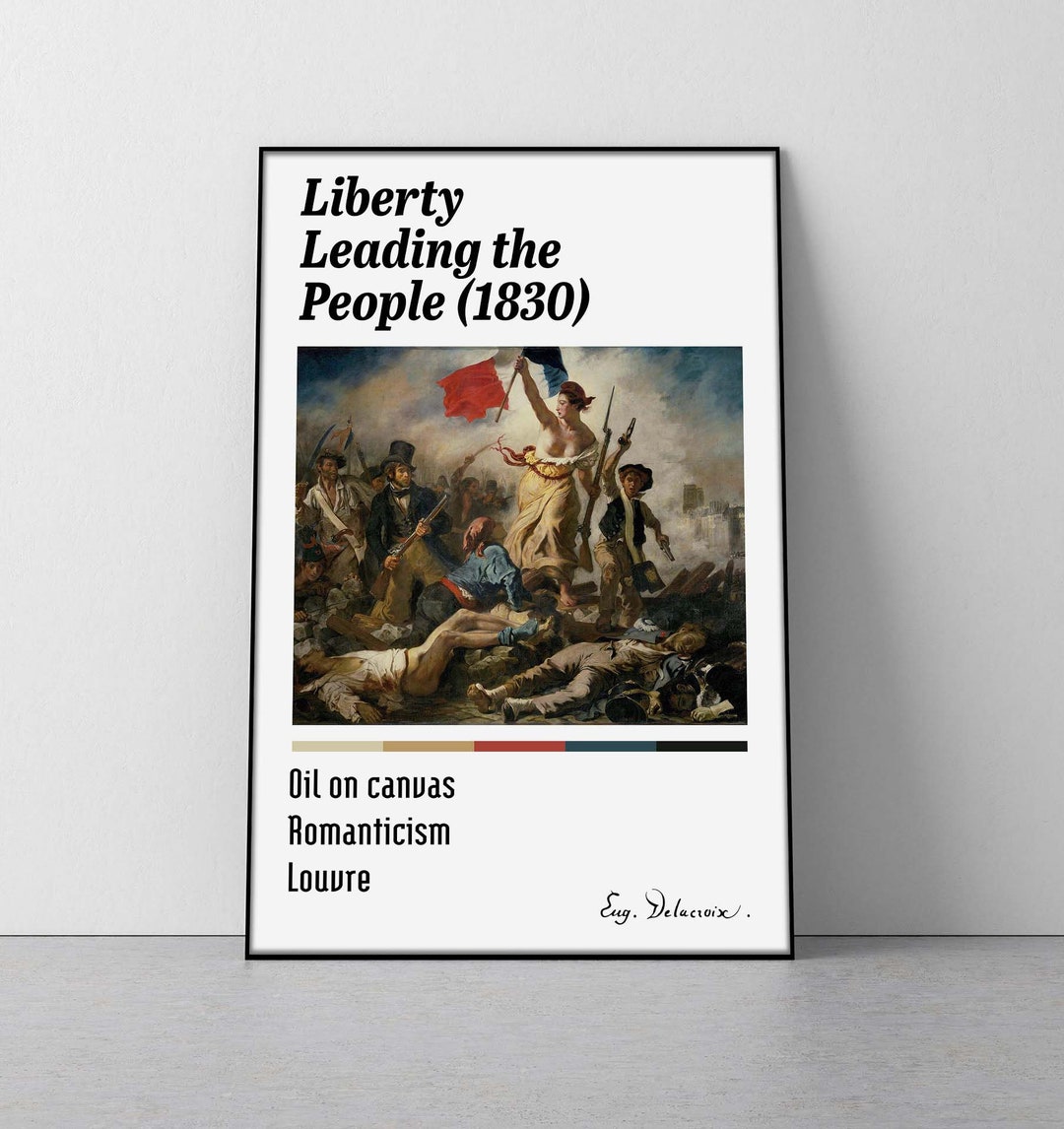 Liberty Leading the People Poster Eugène Delacroix Liberty Leading the ...