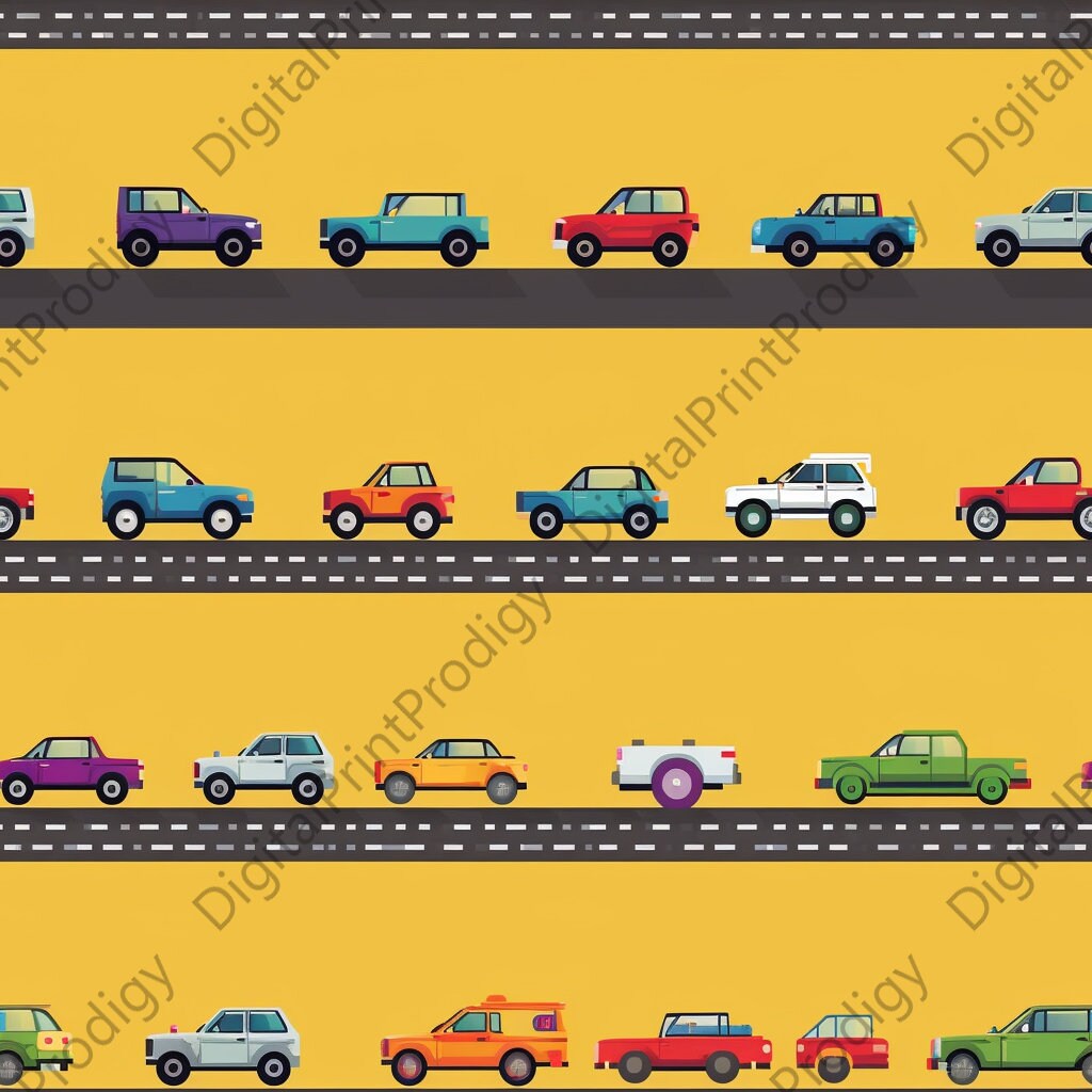 Retro Wheels: Pixel Art-style Timeline of Iconic Cars - Etsy Ireland