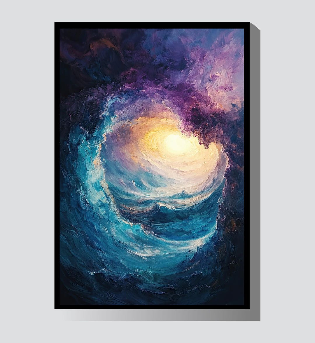 Abstract Expressionist Ocean Art - Ethereal Swirl of Light and Water ...