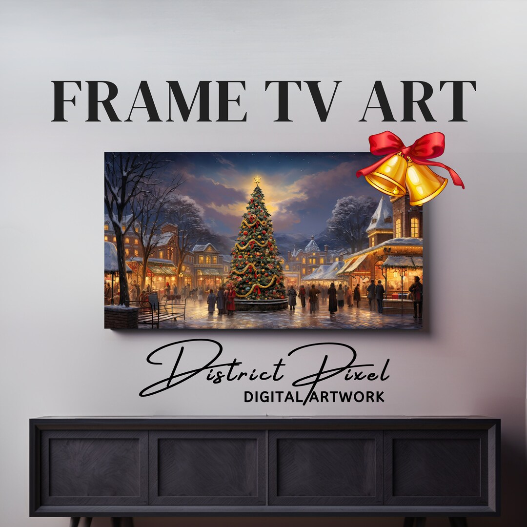 Christmas Frame TV Art Christmas Tree Frame Tv Arte Tvart - Etsy