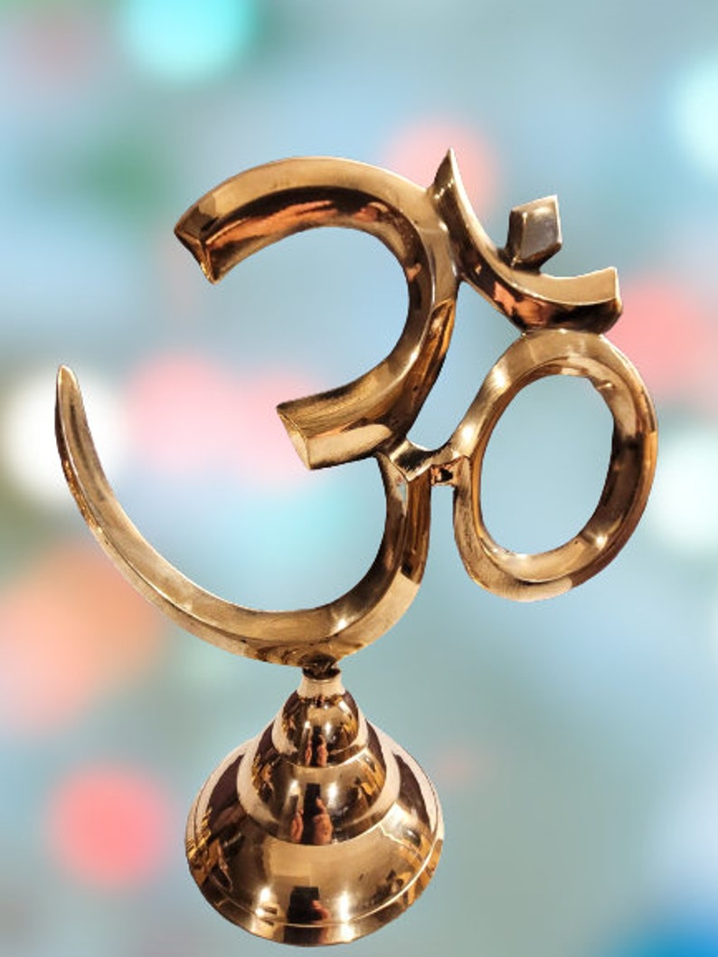 OM Symbol Table Decor/brass Om Office Art/table Decoration - Etsy