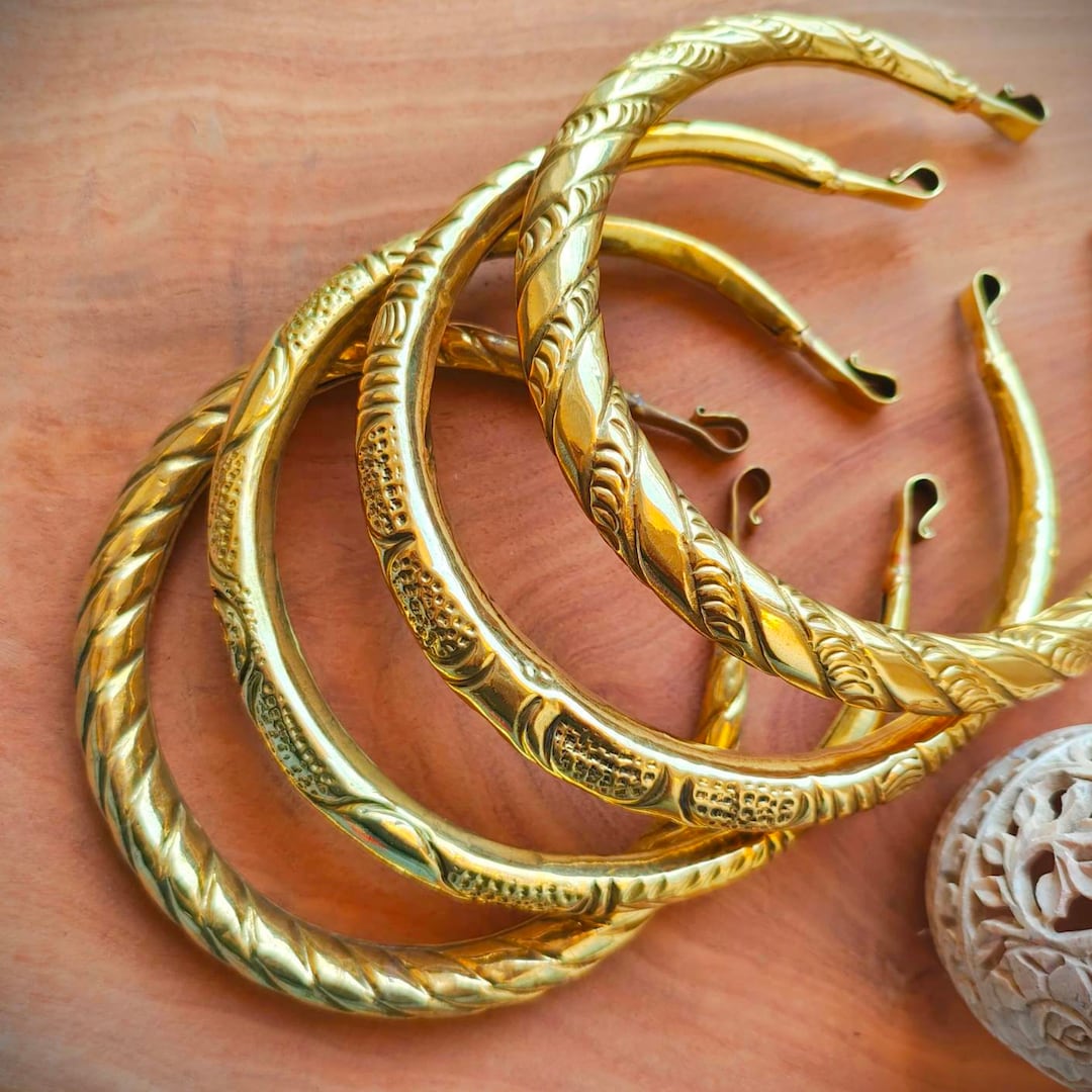 Brass Neck Chokers, Set of 4 Pc, Neck Choker, Macrame Making, Choker ...