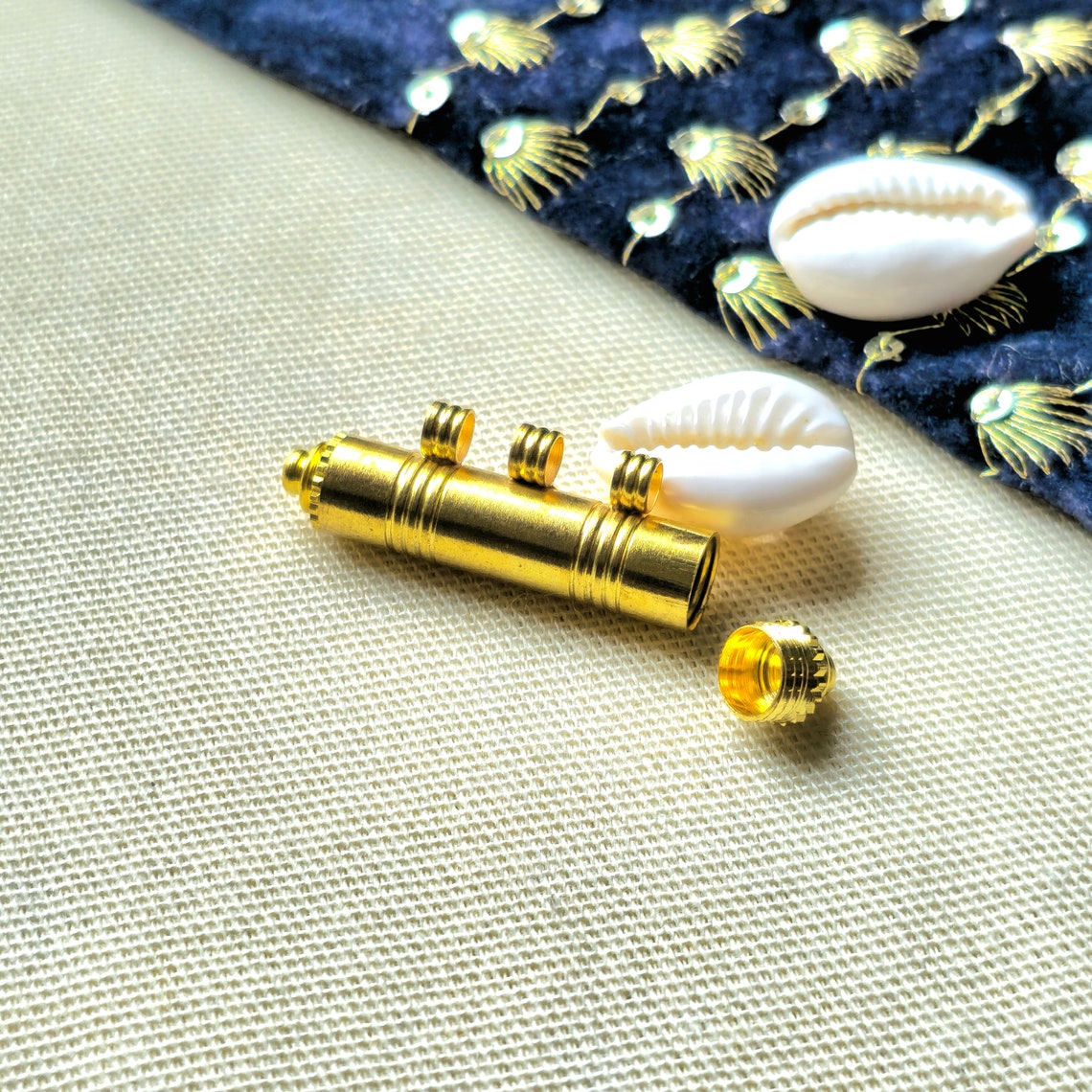 Medium Gold Filled Secret Box, Prayer Box, Ethnic Pendants, Amulet ...