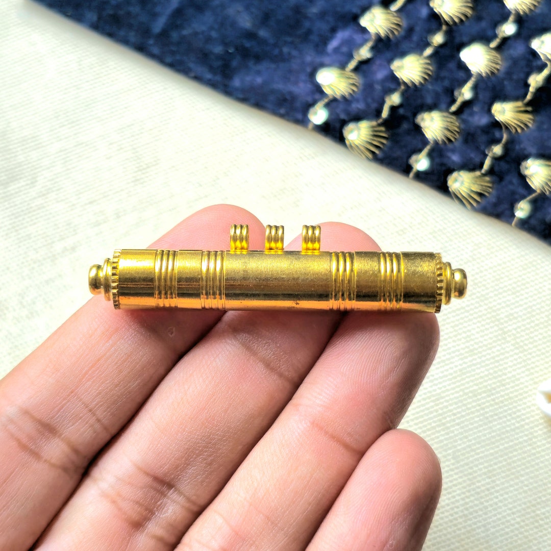 Long Gold Filled Secret Box, Prayer Box, Ethnic Pendents, Amulet ...