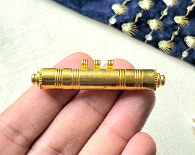 Long Gold Filled Secret Box, Prayer Box, Ethnic Pendents, Amulet ...