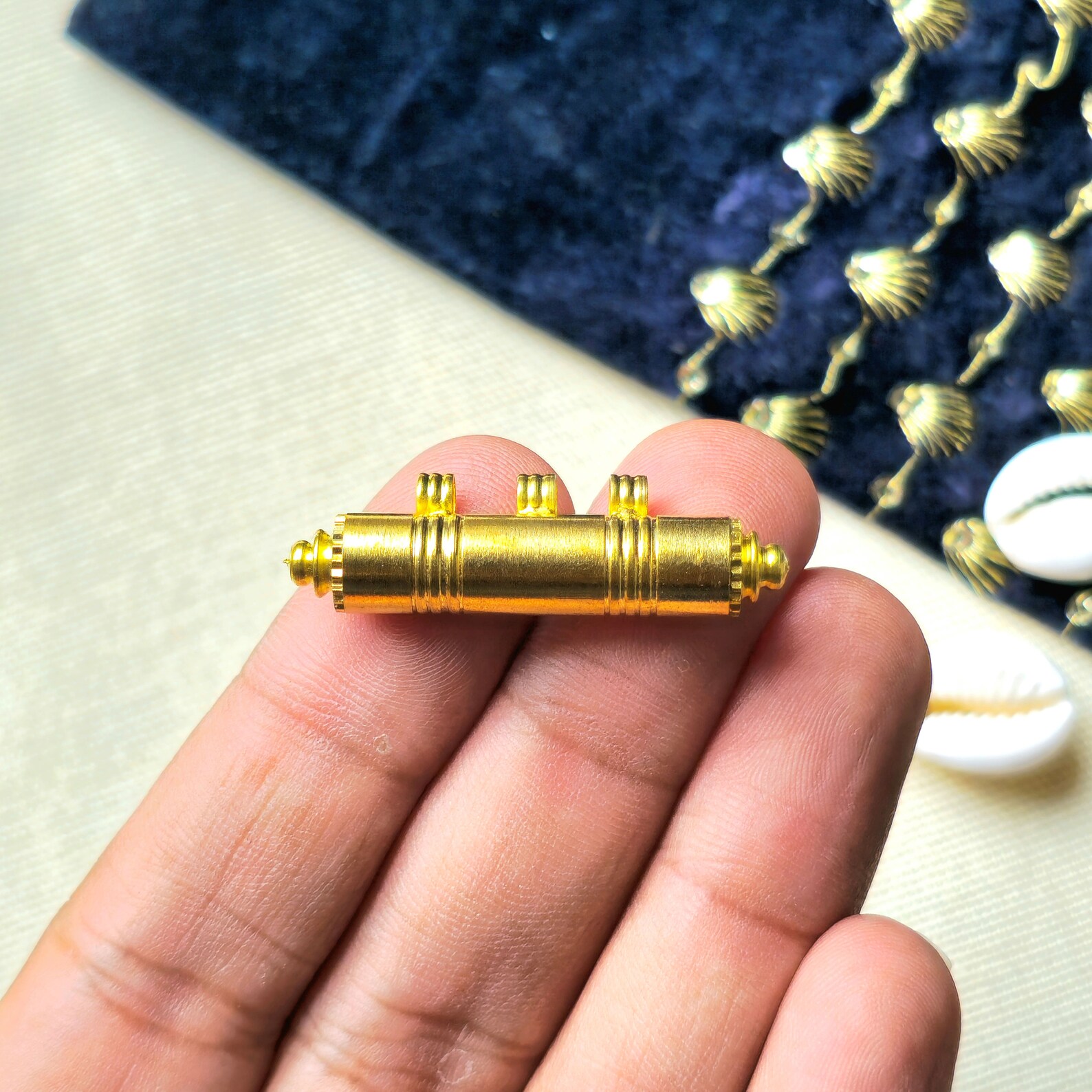 Medium Gold Filled Secret Box, Prayer Box, Ethnic Pendants, Amulet ...