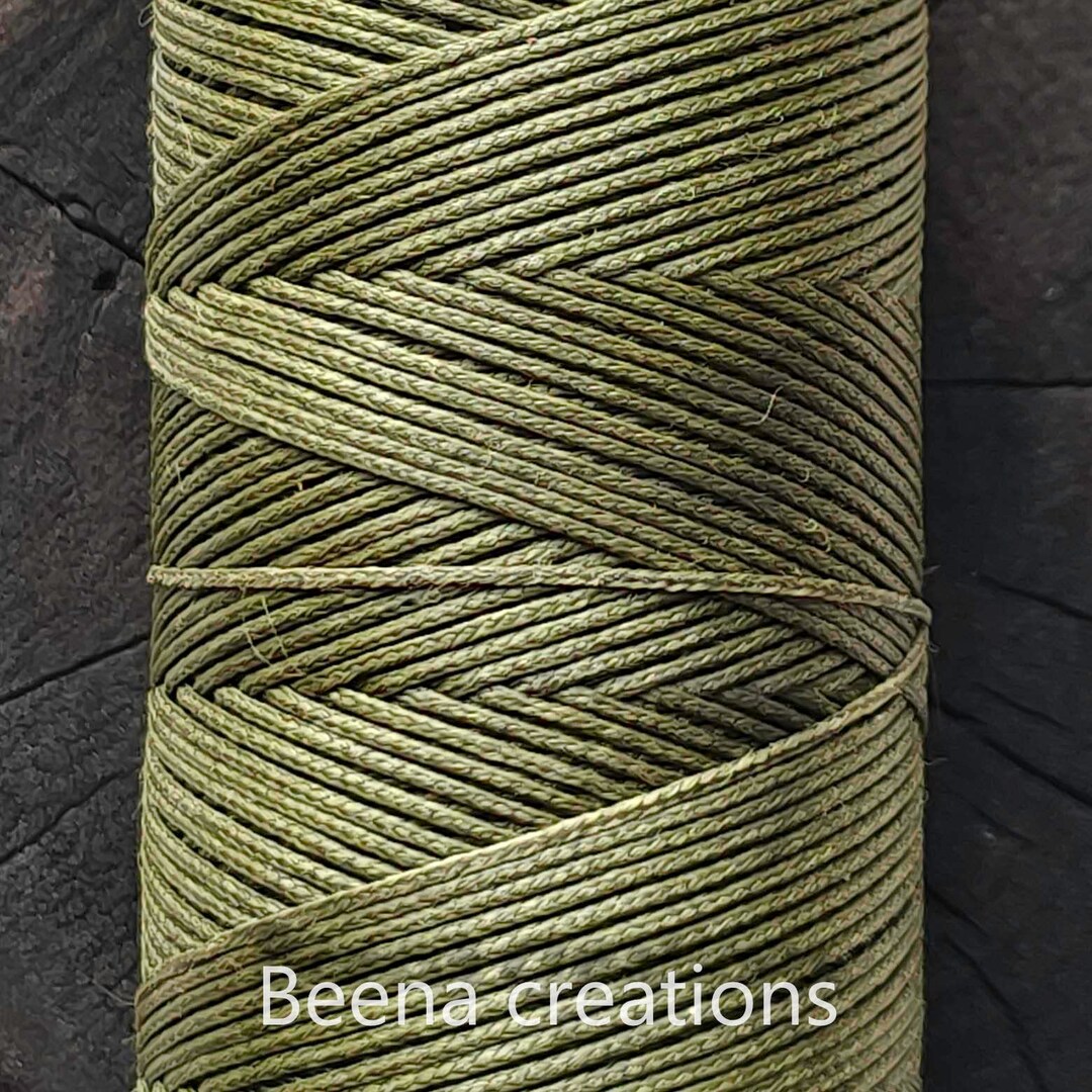 Beautiful Green Waxed Thread, 1mm Macrame Cord, 5meter /10meter ...