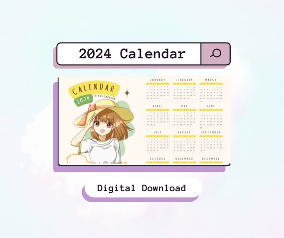 2024 Calendar Anime Girl 2024 - Sadye Conchita 2024 Calendar Anime Girl 2024 - Sadye Conchita