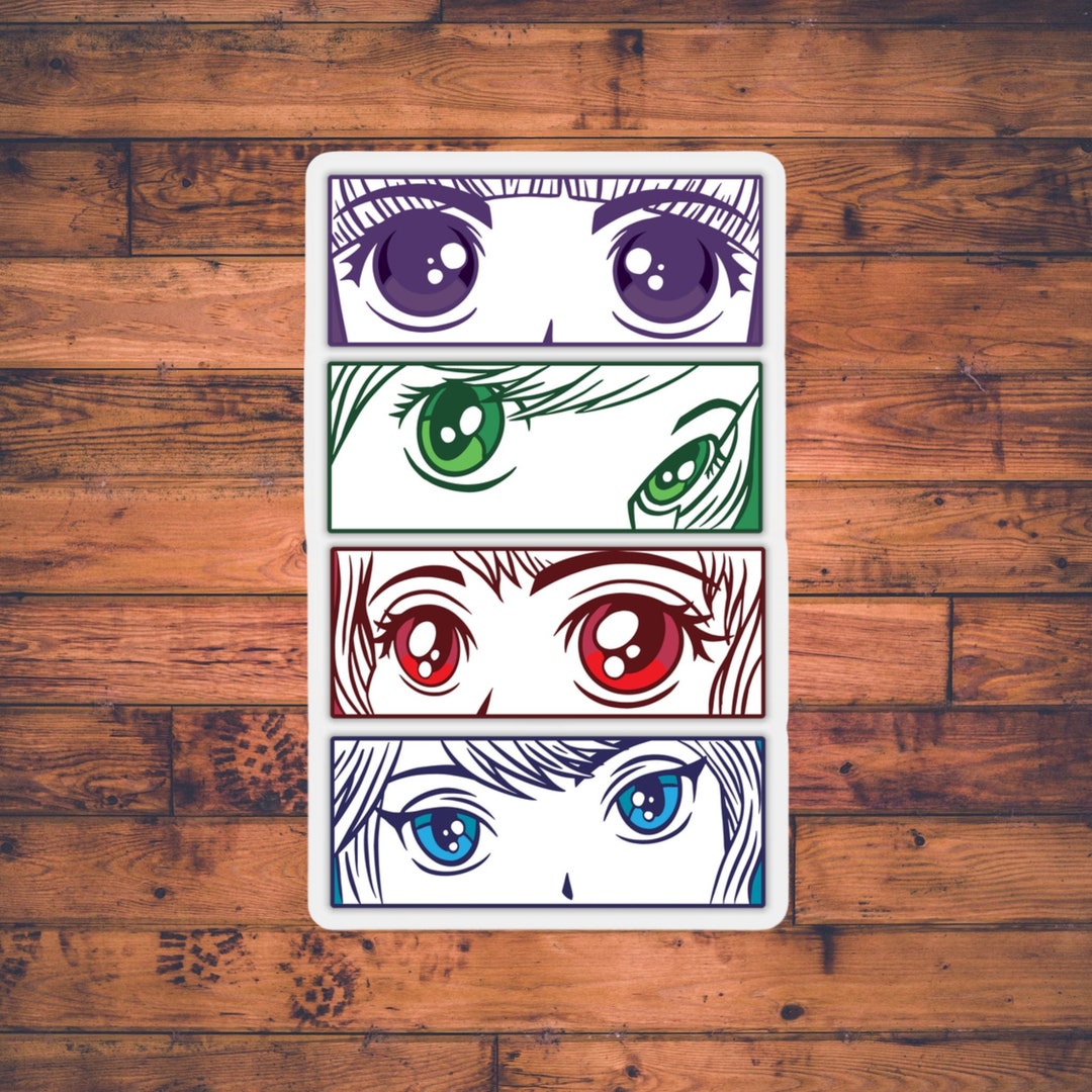 Anime Eyes ANIME STICKER Otaku Stationary Manga Lover Kawaii Gift for ...