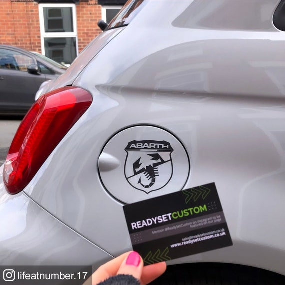 Abarth Logo Car Sticker Scorpion Vinyl Decal Abarth Badge Car Accessories Fiat Abarth Emblem Etsy