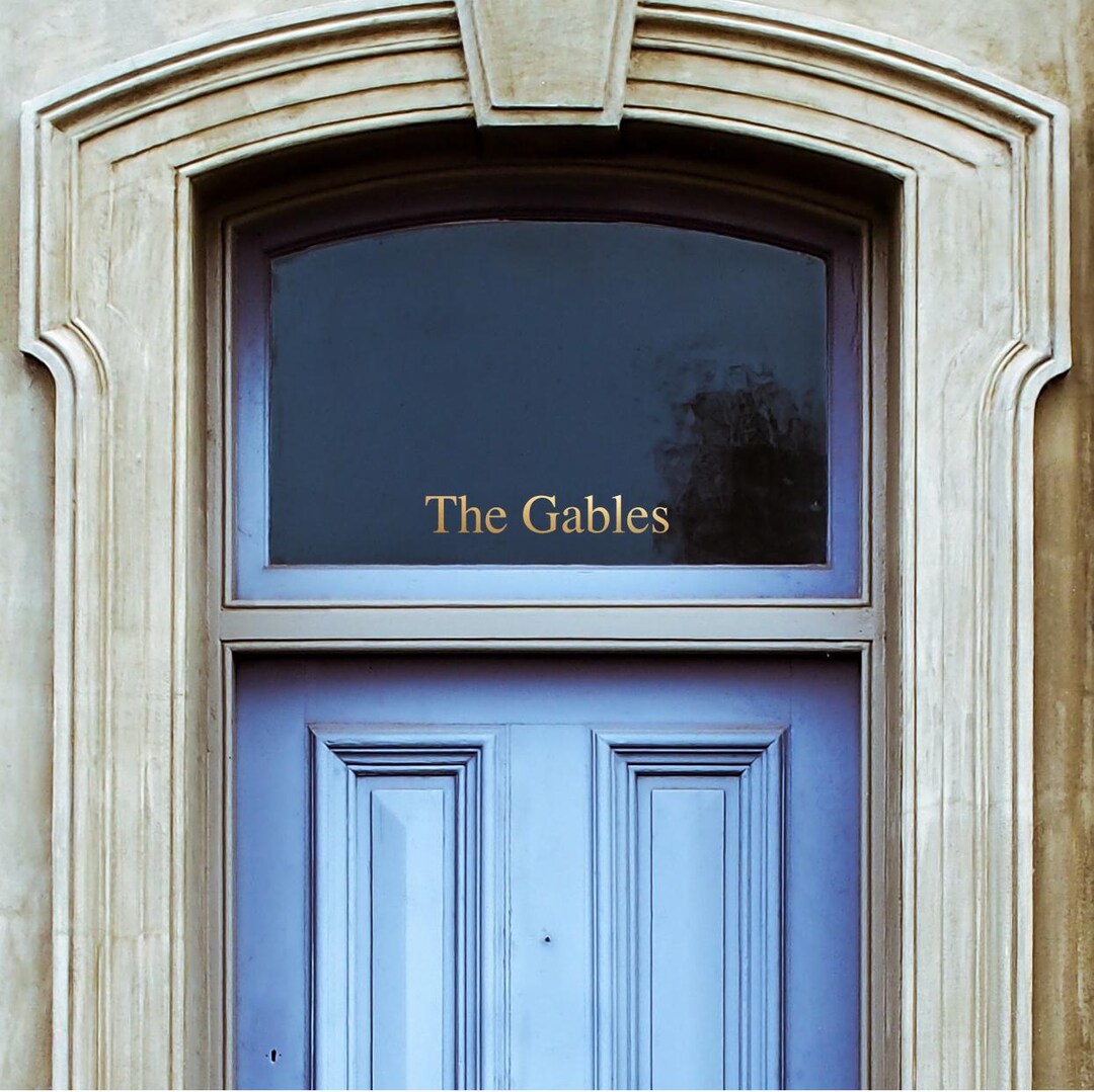 Gold House Name Sticker / Decal for Doors, Classy Premium Gold Vinyl ...
