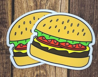 Cheeseburger Sticker | Etsy