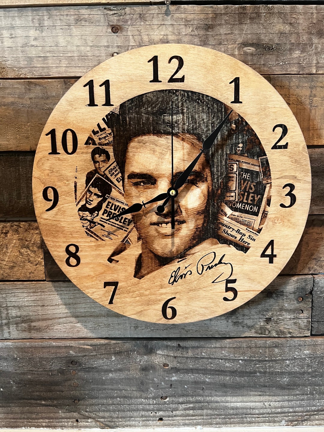 Elvis Clock - Etsy